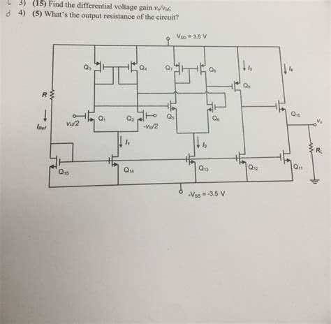 Solved 3 Multiple Stage Amplifier 35 In The Following
