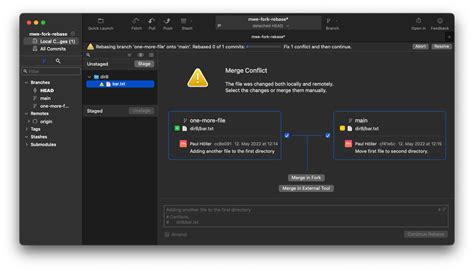 Incomprehensible Behavior Of Resolve GUI On Certain Rebases Issue Fork Dev Tracker