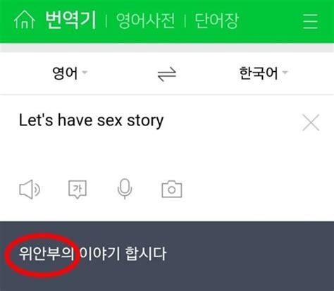 Sex를 위안부로 해석한 네이버 번역기…사과문에도 논란 네이트 뉴스