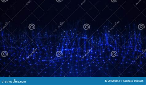 Abstract Plexus Of Geometric Shapes Connection Concept Big Data Visualization Stock Video