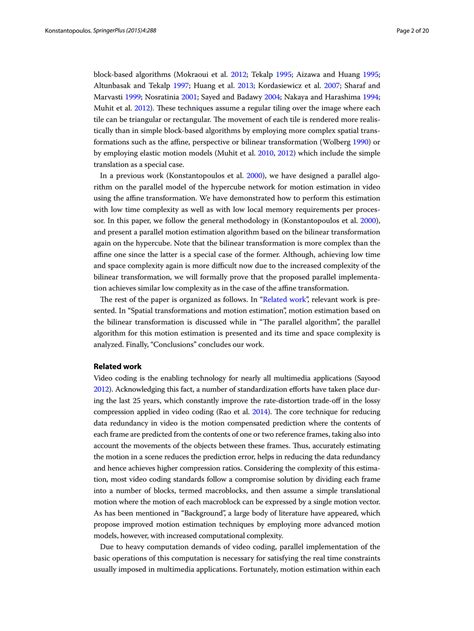 Solution A Parallel Algorithm For Motion Estimation In Video Coding