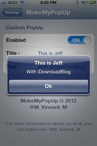 How To Create Your Own Custom Pop Up Alert On The IPhone