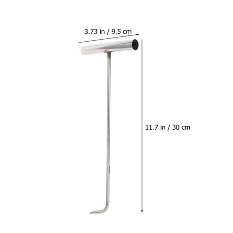 Manhole Cover Hook Heavy Duty Manhole Lid Hook T Handle Manhole Hook