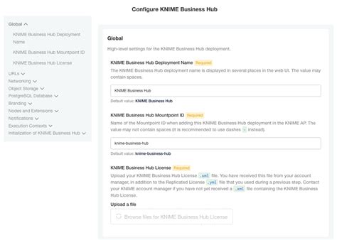 knime business hub installation guide