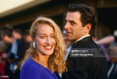 Actors And Husband And Wife Patrica Wetting And Ken Olin Pose On