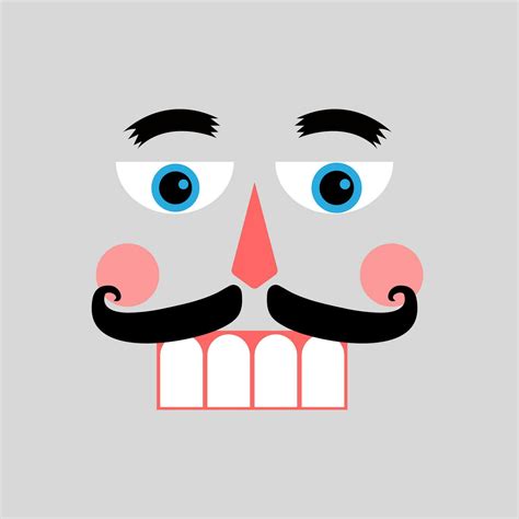 Nutcracker Face Icon Vector Nutcracker Illustration Sign Ballet