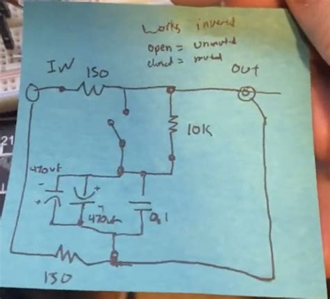 Analog How To Invert This Audio Circuit So A Microphone Mutes When