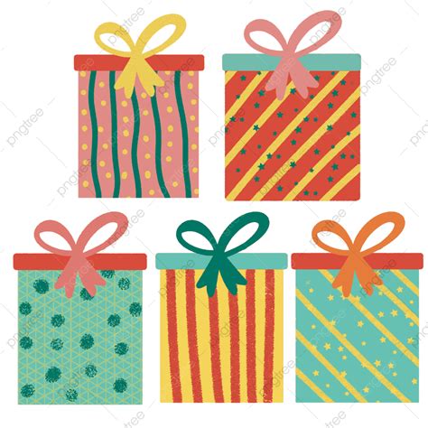 다채로운 선물 일러스트 상자 그림 아이콘 선물 상자 Png 선물 상자 선물 상자 삽화 Png 일러스트 및 Psd 이미지