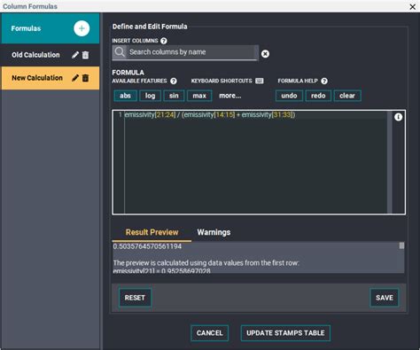 Advanced Formula Field Stamp Layer Jmars Java Mission Planning And Analysis For Remote Sensing