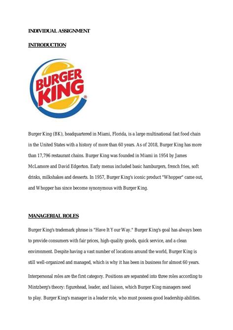 Introduction Of Management Individual Assignmentmgt 60104 Mgt60104