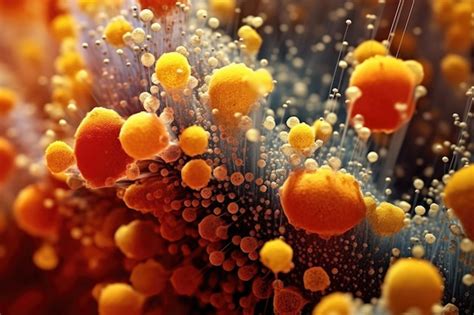 Premium Ai Image Microscopic View Of Pollen Grains Created With Generative Ai
