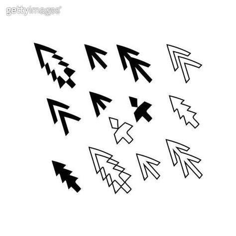 Collection Set Of Mouse Cursor Pointer Icon Vector Illustration 이미지 1807846086 게티이미지뱅크