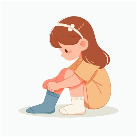 Vector Of People Putting On Socks Premium Ai Generated Vector