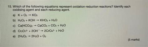 Solved 15 Which Of The Following Equations Represent
