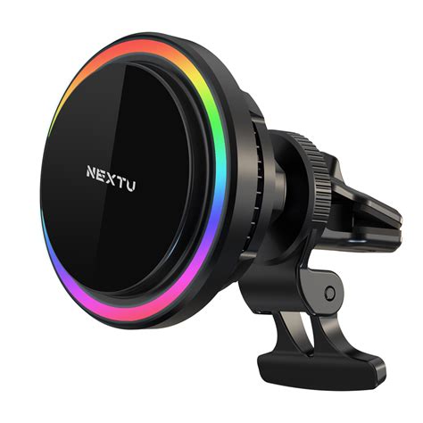 이지넷유비쿼터스 Nextu 추로미 냉각 쿨링 맥세이프 차량용 거치대 고속 무선충전기 67qwc Cool차량용 무선충전거치대장착위치송풍구거치대고정클립식기기고정자석식