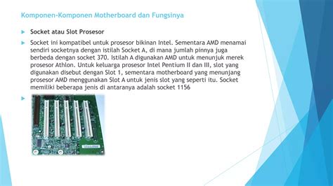 Bagian Bagian Motherboard Dan Fungsinya Pptx