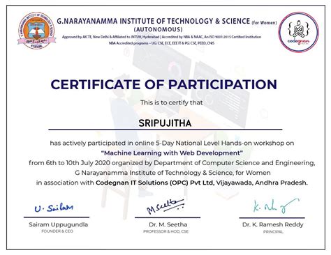 sri pujitha mittapally on linkedin great learning experience with