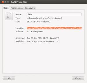 Reset Windows Admin Password With Ubuntu Live CD USB Chntpw