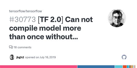 Tf 20 Can Not Compile Model More Than Once Without Running Out Of Memory · Issue 30773