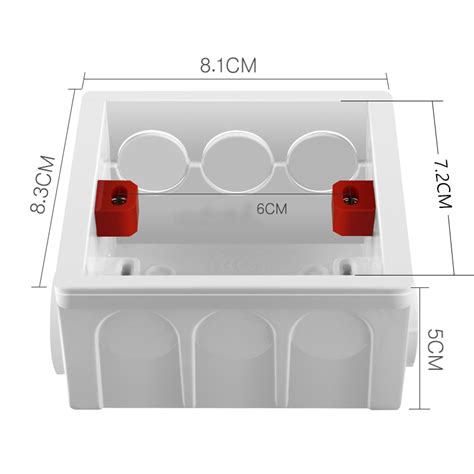 Adjustable Switch Socket Boxmount Back Plasterboad 50mm Depth Wall
