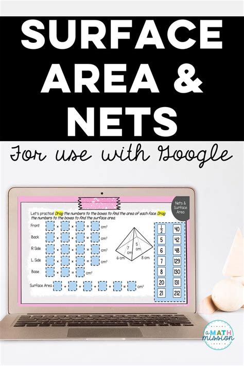 Nets And Surface Area Of Prisms And Pyramids Digital Math Lesson And Practice 6g4