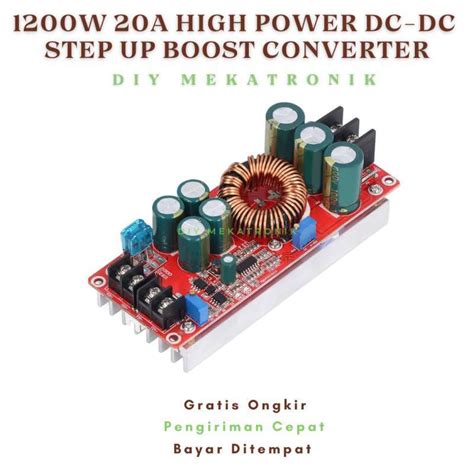 Jual 1200w 20a High Power Dc Dc Step Up Boost Converter Power Supply Module Di Seller Diy