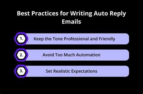 Auto Reply Email Template Examples 2025
