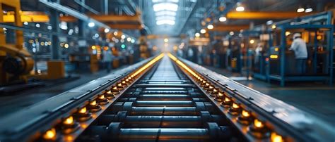 Streamlined Factory Flow The Rhythm Of Efficiency Concept Industrial Robotics Production