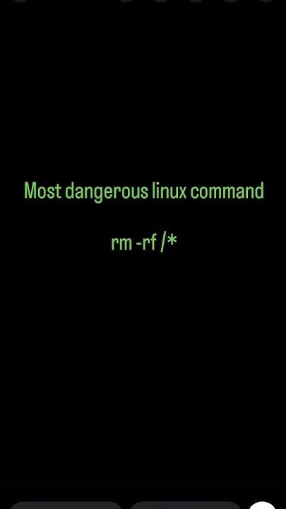 Never Ever Execute This Command On Linux Terminal Youtube