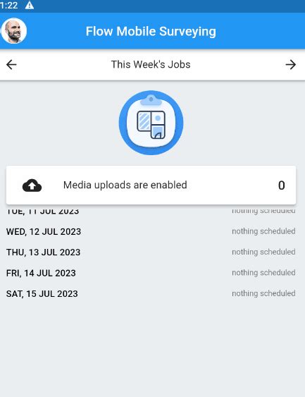 Viewing Your Jobs Mobile App Flow Mobile Surveying