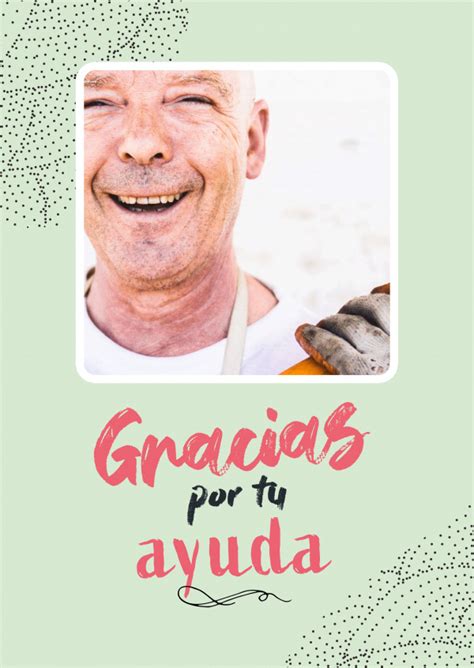 Gracias por tu ayuda Agradecimiento Enviar auténticas postales en línea