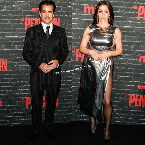 Carmen Ejogo Colin Farrell And Cristin Milioti At The Penguin Ny Premiere