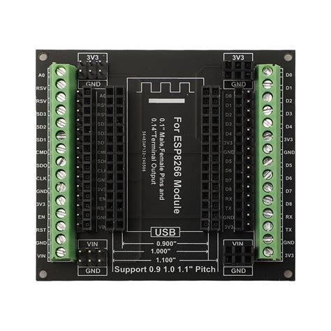 For Esp8266 Super Breakout Board Compatible For 0 9in 1 0in 1 1in Size Board