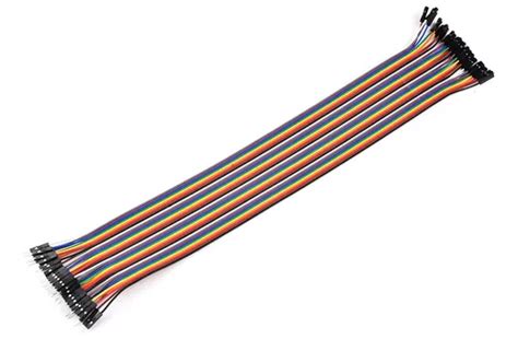 cabo wire jumper 40cm 40 fios macho fêmea protoboard arduino mercadolivre