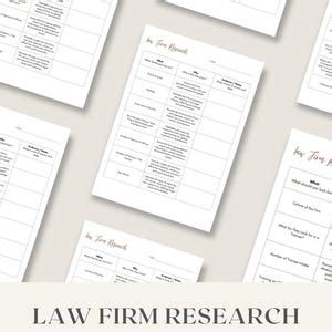 Law Firm Research Template Training Contract Prep For Law Babes Legal Career Aspiring Lawyers