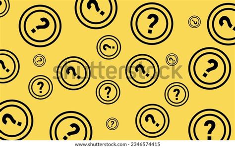 Yellow Design Background Question Mark Patterns Stock Vector Royalty Free 2346574415