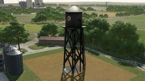 FS22 American Water Tower V1 0 4 Farming Simulator 19 17 15 Mod
