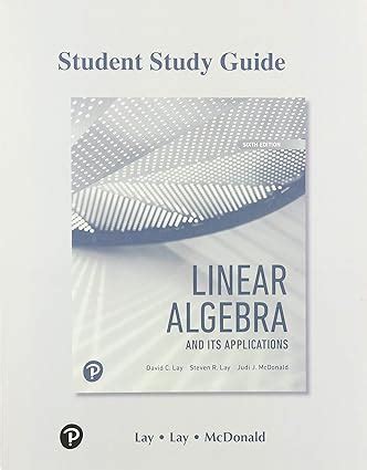 Amazon Study Guide For Linear Algebra And Its Applications