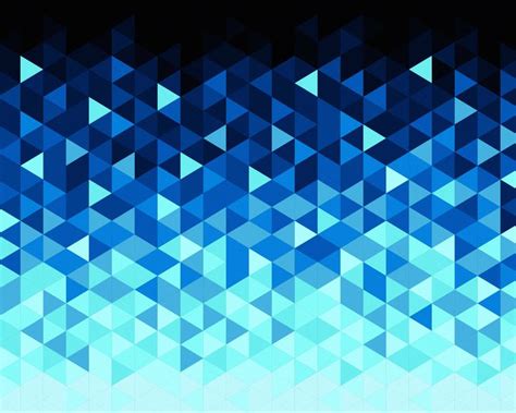Triangle Geometry Blue Abstract Wallpaper
