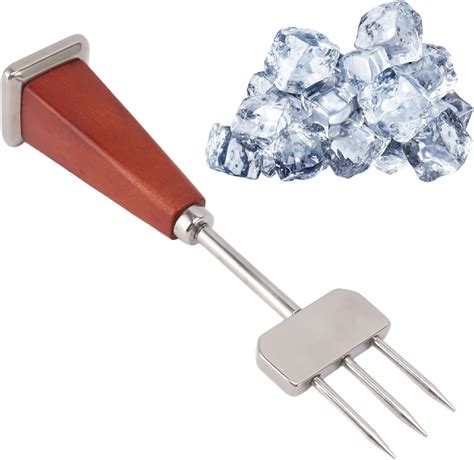 Ice Chisel Stainless Steel Ice Chisel With Wood Handle Removal Pick Crushed Ice