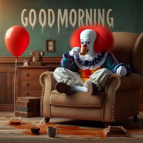 Pennywise Good Morning Halloween Wallpaper Cute Scary Movie