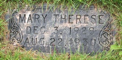 Mary Therese Erler 1928 1930 Find A Grave Memorial