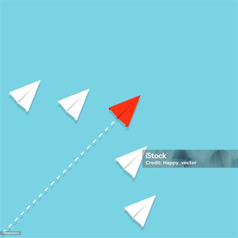 크리에이 티브 벡터 그림 군중 종이 비행기의 리더십 팀웍과 용기의 개념입니다 아트 디자인 Infographic입니다 추상적인 그래픽 요소입니다 수 제 항공입니다 뛰어난 여행