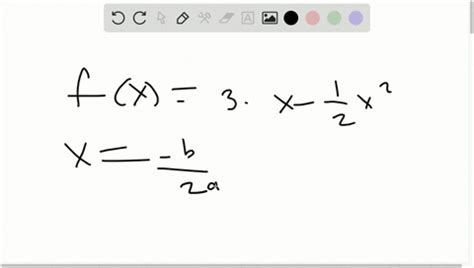 SOLVED Formula For Maximum And Minimum Values Find The Maximum Or Minimum Value Of The Function