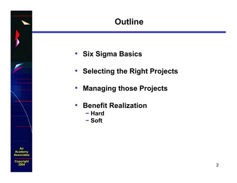 Six Sigma Project Selection Execution And Benefit Realization — Isssp