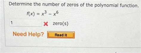 Solved Determine The Number Of Zeros Of The Polynomial Chegg Com