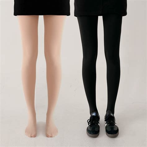 [🔥한파용🔥 융기모] 배조임없는 편안한 발열기모 유발 겨울 레깅스 검정 살색 스타킹 2color