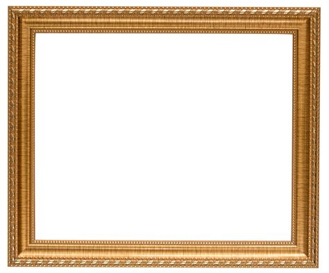 The Antique Gold Frame Isolated 13391815 Png