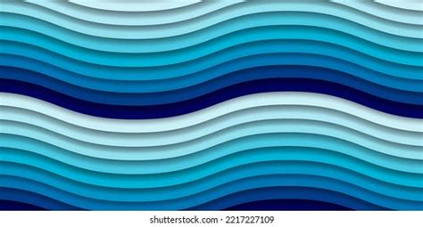 Dynamic Monochromatic Background Wave 3dimensional Shape Stock Vector Royalty Free 2217227109