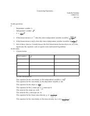 Linearizing Equations Understanding λ and ln λ Linearizations Course Hero